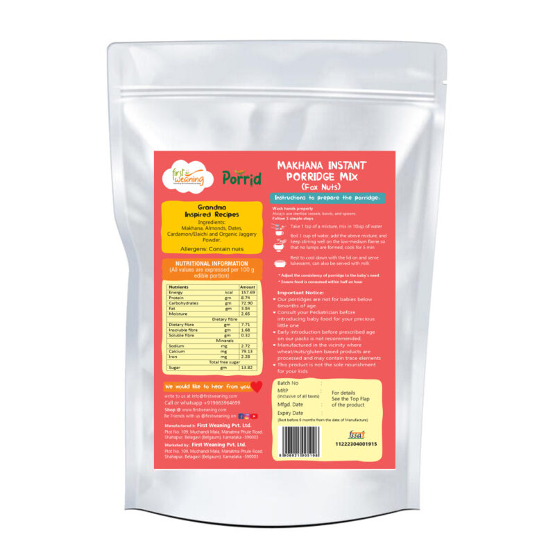 Makhana – First Weaning